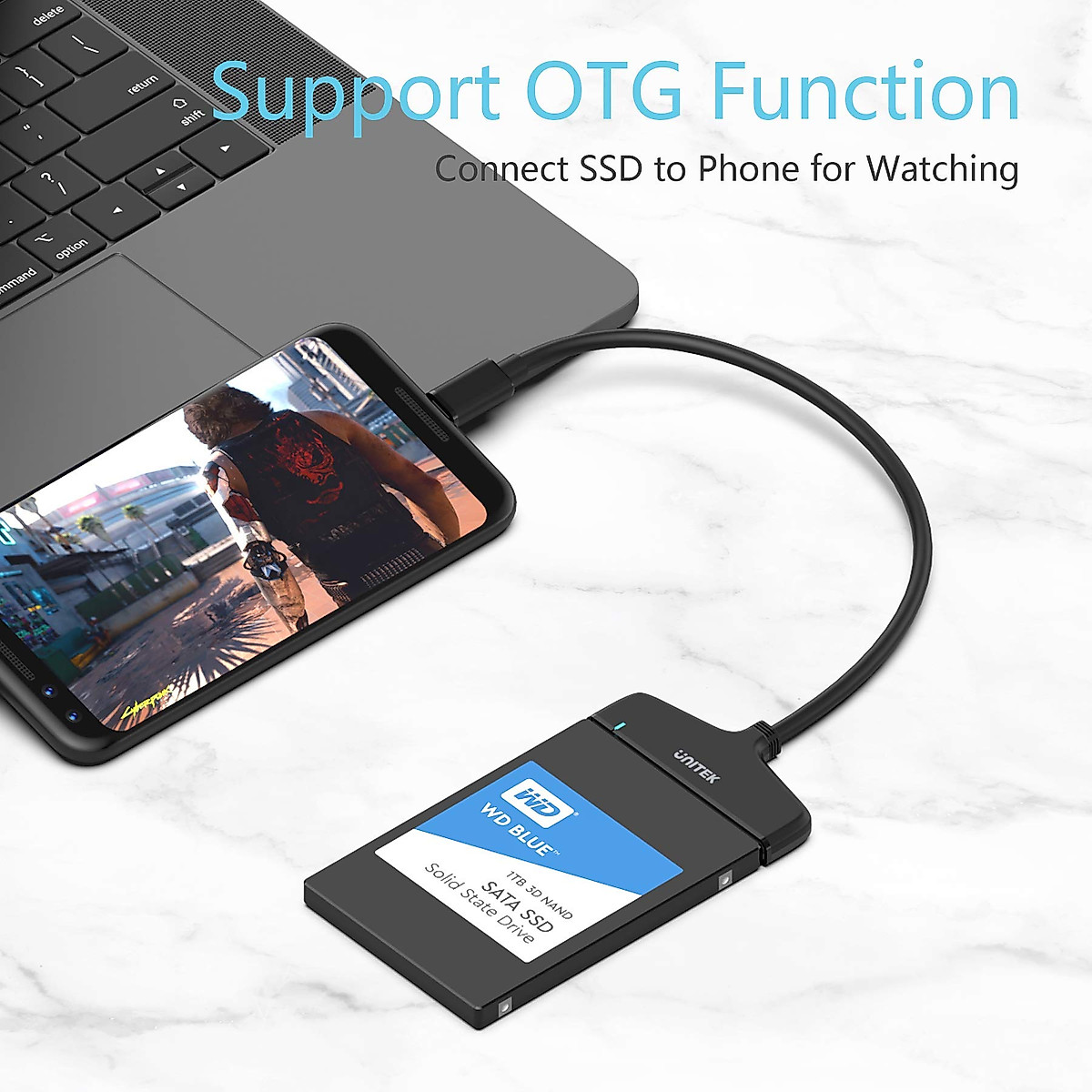 [Bundle] Unitek Mini Hard Drive Docking Station and USB C Hard Drive Adapter