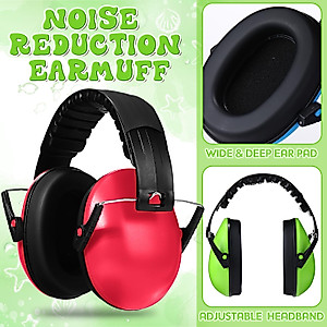 Copkim 16 Pcs Bulk Kids Noise Reduction Headphones 28 NRR Noise Cancelling Headphone for Kids Adjustable Ear Muffs for Noise Reduction Baby Ear Protection, 16 Colors