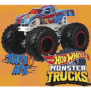 Hot Wheels Monster Trucks, 1 Toy Truck in 1:64 Scale & 1 Crushable Car (Styles May Vary)