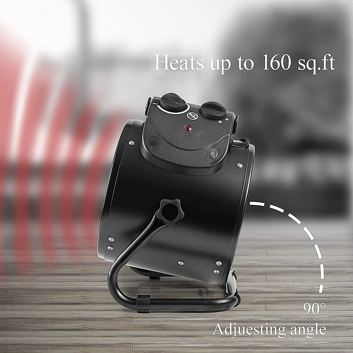 Electric Heater Fan,Portable Heater with Overheat Protection, Fast Heating,Small Garage Heater for Greenhouse, Grow Tent, Workplace