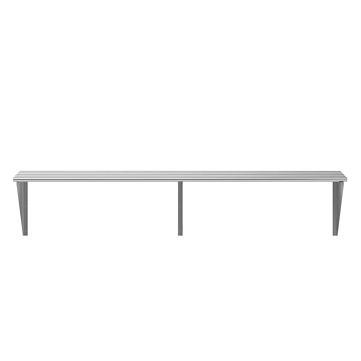 AmGood 72" Long X 18" Deep Stainless Steel Tubular Wall Shelf | NSF Certified | Appliance & Equipment Metal Shelving | Kitchen, Restaurant, Garage, Laundry, Utility Room