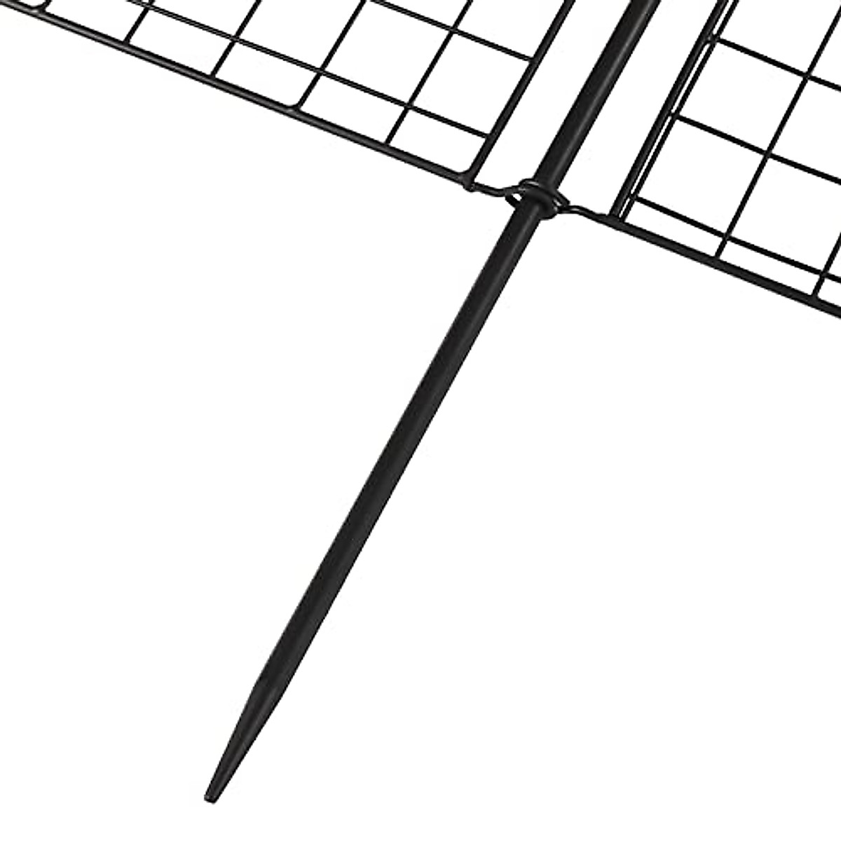 Garden Fence Pannels and Gate Bundle, Heavy Duty Tall Outdoor Landscape Patio Yard Fencing Border Animal Barrier Decorative Metal Fence,36in (L) x 44in (H), Underground(8 Panels 9 Stakes in a Set)