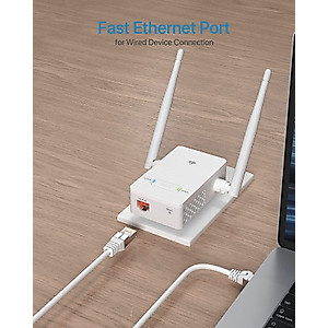 BrosTrend Universal WiFi to Ethernet Adapter, 300Mbps on 2.4GHz, WiFi to Wired Converter Wireless Bridge + BrosTrend Linux WiFi Adapter for Ubuntu, Mint, Kali, Debian, Lubuntu, Xubuntu, Mate