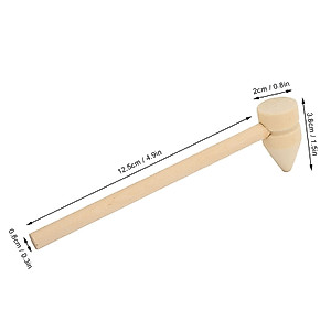 35Pcs Mini Wooden Hammer Hardwood Hammer Knockout Hammer Kids Toys Shell Cracker Accessories for Seafood Lobster Tool Leather Craft