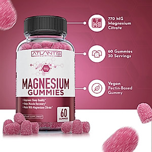 Magnesium 60 Gummies + Sugar Free Keto Apple Cider Vinegar 60 Gummies