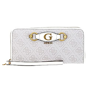 GUESS Izzy Large Zip Around Wallet, Dove Logo