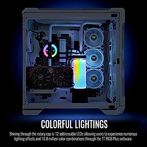 Thermaltake Pacific PR32-D5 Plus 16.8 Million RBG Color Software Enabled (TT RGB Plus/Alexa/Razer Chroma) 5-Speed D5 Pump/Reservoir Combo CL-W280-PL00SW-A