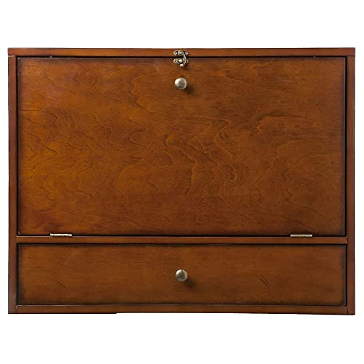 SEI Furniture Benwick Wall Mount Laptop Desk - Brown Mahogany (L x W x H): 26 x 6 x 20 inches