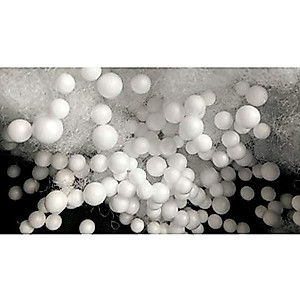 GPPZM 250g/500g Bean Bag Filler Foam Beads Ballsbag White Foam Ball Beanbag for Toys Pillows Bags Sofa Bed Filler (Size : 500g)