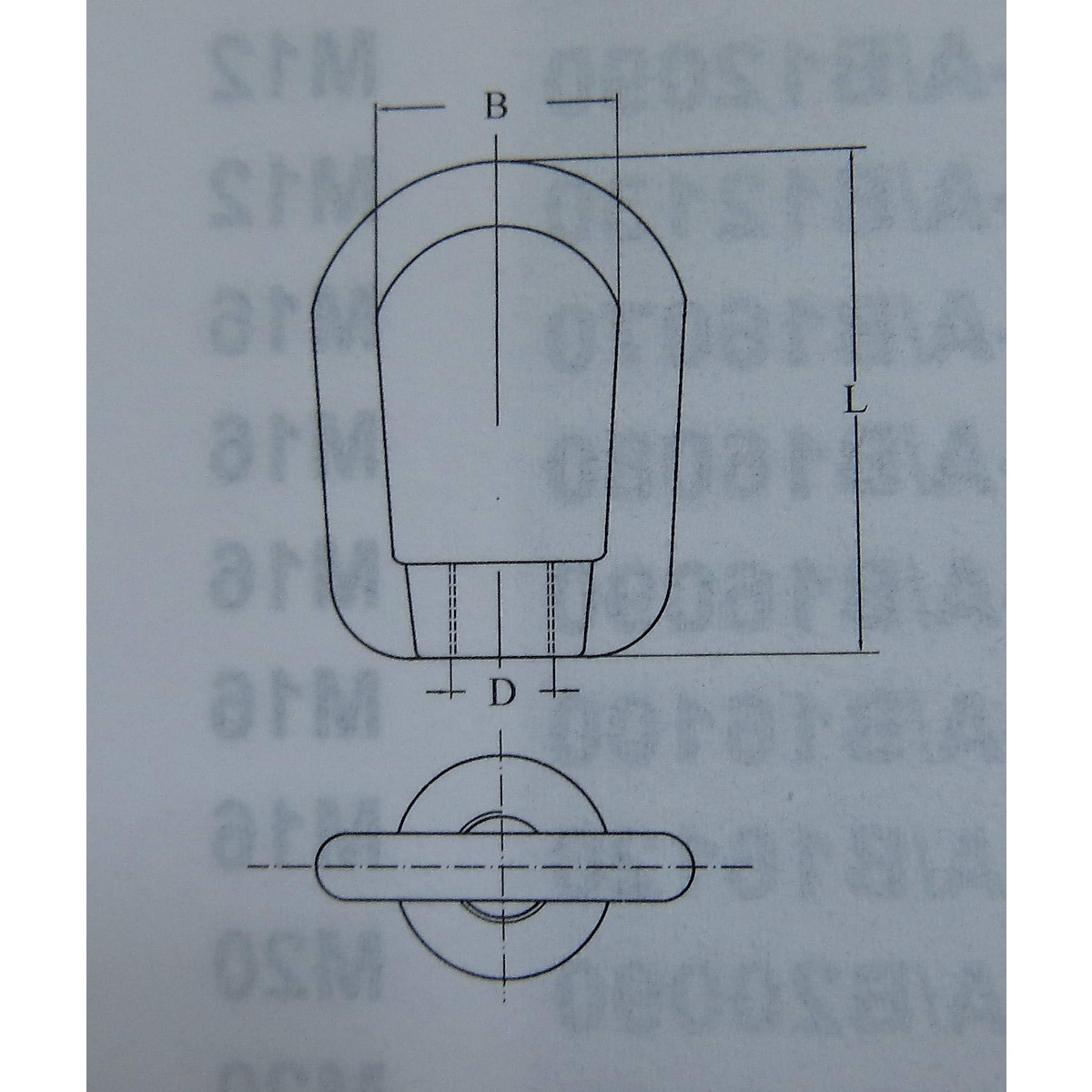 US STAINLESS Stainless Steel 316 Type 804 US Shape Lifting Eye Nut 1/4" UNC Marine Grade Pitch of 20
