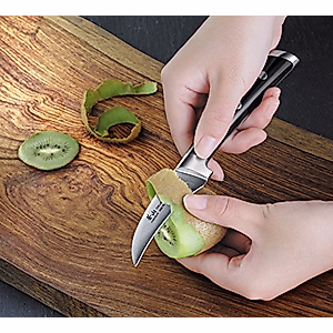 Cangshan S Series 1020410 German Steel Forged Peeling/Tourne Knife, 2.75-Inch Blade