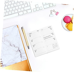 STOBOK 2024 Diary Daily Work Planner Undated Planner Weekly and Monthly Planner Notebook Digital Calendar Planner Weekly Planner Weekly Pocket Planner Imitation Leather Books Number