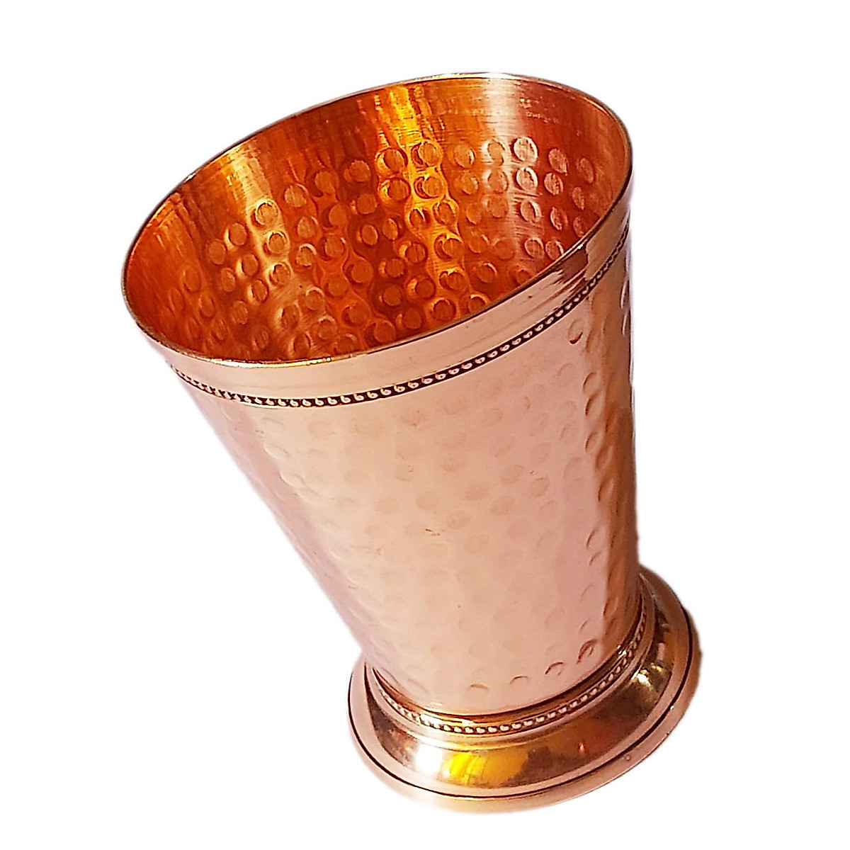 PARIJAT HANDICRAFT Mint Julep Cup Moscow Mule Mint Julep Cup beautifully handcrafted Capacity 12 Ounce Hammered