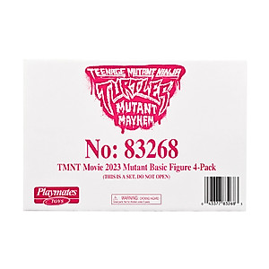 Teenage Mutant Ninja Turtles: Mutant Mayhem Basic Figure Mutant 4-Pack Bundle by Playmates Toys