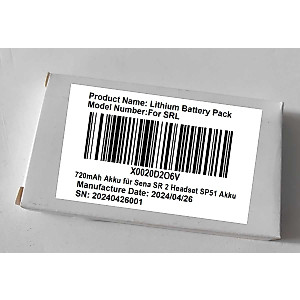 AOLIKES 850mAh Replacement Battery for Sena 20S EVO 30K Motorcycle Bluetooth Headset Helmet Intercom (20s EVO Battery_2Pack)