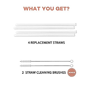 Replacement Straw for Stanley Cup Tumbler 40 oz 30 oz 20 oz Adventure Quencher, 4 Pack Reusable Straws Stanley Cup Accessories Straws for Stanley 40 oz Tumbler with Handle