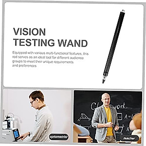 KALLORY Vision Test Stick Glasses Set Tablet Accessories Handheld Whiteboard Extendable Presentation Pointer Hand Pointer Stick Handheld Pointer for Teachers Eye Exam Device Visual Wand