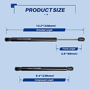 OTUAYAUTO Front Hood Shock Struts, 4478 SG404016 Hood Lift Support Replacement for 1997-2006 Ford Expedition, 1997-2004 Ford F150 F250, Pack of 2