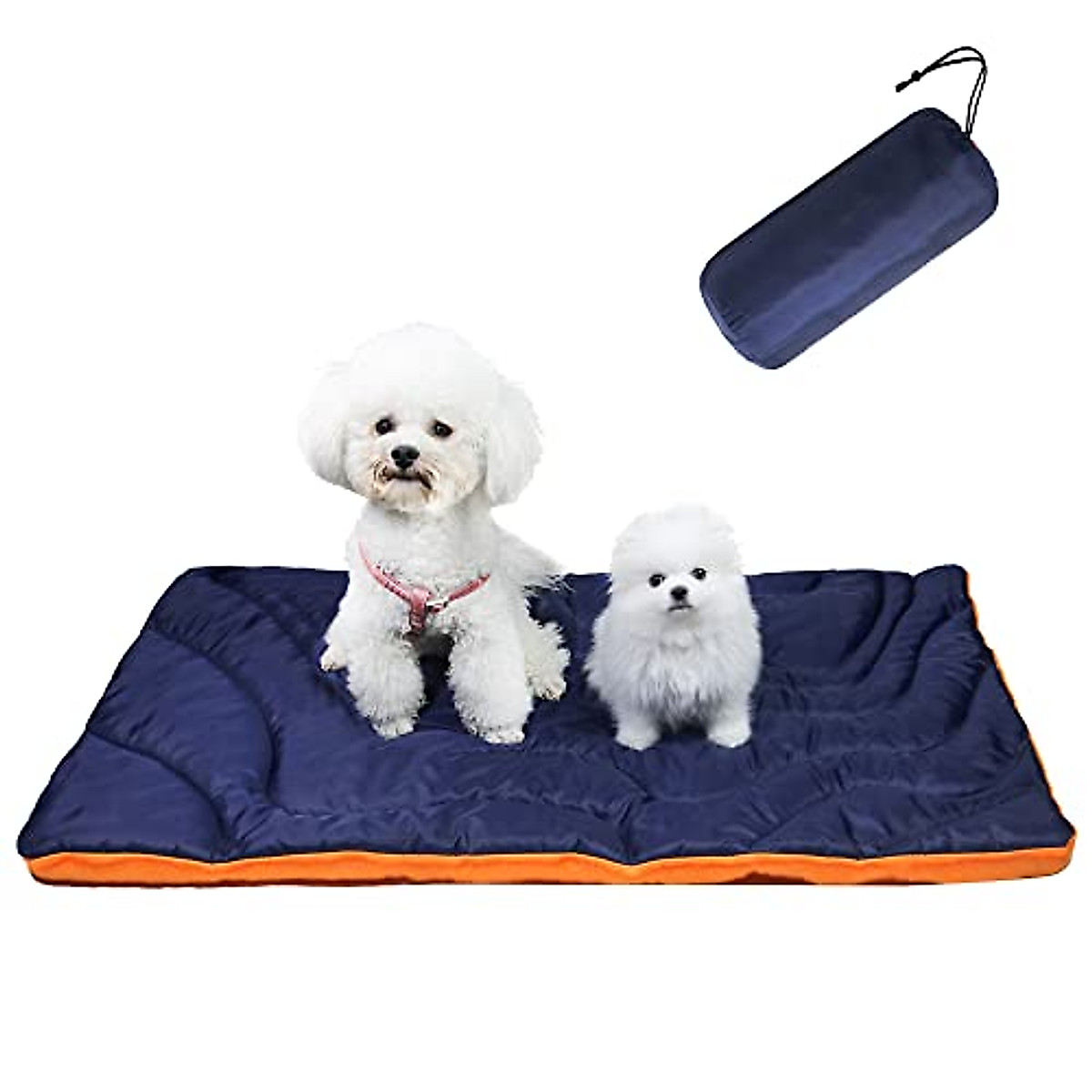 GeerDuo Outdoor Dog Mat, Portable, Waterproof, Washable, Large Size Roll Up Travel Camping Pet Bed (Large)