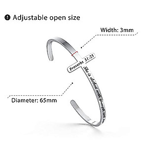 M MOOHAM Christian Gifts for Women, Religious Cross Bracelets Bible Verse Mantra Jewelry, Inspirational Bracelet Confirmation Gifts for Women Teen Girls Daughter