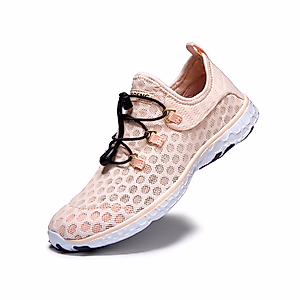 MOERDENG Women's Quick Drying Water Shoes Lightweight Aqua Shoes for Sports Outdoor Beach Pool Exercise