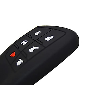 Silicone 6 buttons Key Fob Cover for 2021 2022 Chevrolet Suburban Tahoe GMC Sierra Yukon