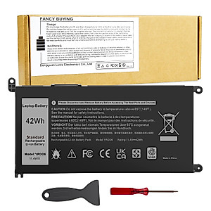 Fancy Buying YRDD6 1VX1H Battery for Dell Inspiron 3310 3583 5481 5482 5485 5491 5591 7586 2-in-1 3493 3501 3582 3584 3593 3793 5480 5493 5581 5584 5585 5590 5593 5594 5598 P93G001 VM732 P75F 01VX1H