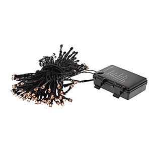 Festive Christmas String Lights, Battery Operated Timer LED, Warm White, 100 bulbs