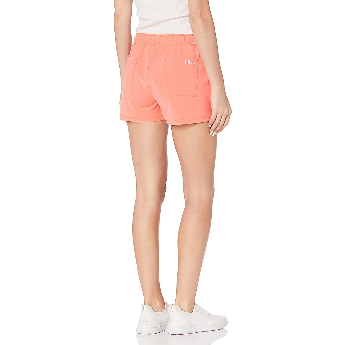 HUK Women's Spinner Performance Quick-Drying Short, Fusion Coral, X-Large