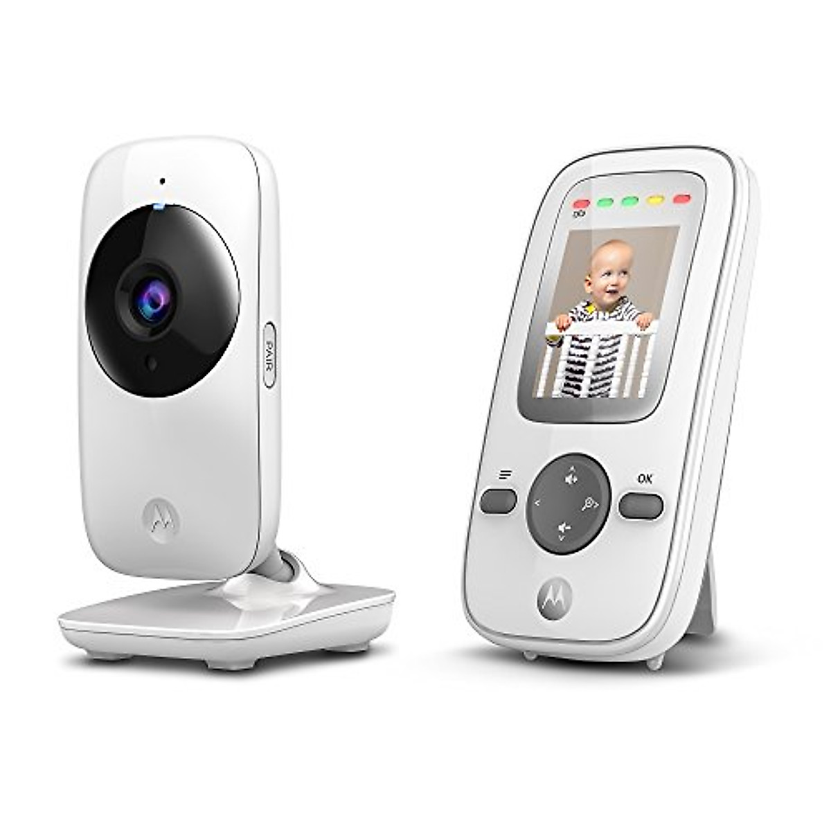 Motorola MBP481 2.4 GHz Digital Video Baby Monitor with 2-Inch Color Display, Digital Zoom, and Infrared Night Vision