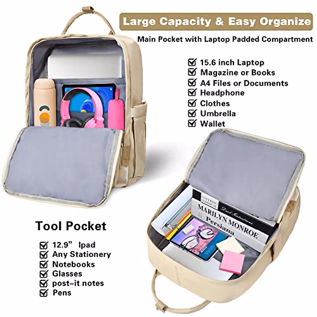 Backpack for Girls,Kawaii Backpack,Pin Display Backpack with Cute Pins,Kids School Bag,Heart Ita Backpack,Cute Aesthetic Bookbag for Teen Girls,Japanese Backpack for Elementary Middle School Girls