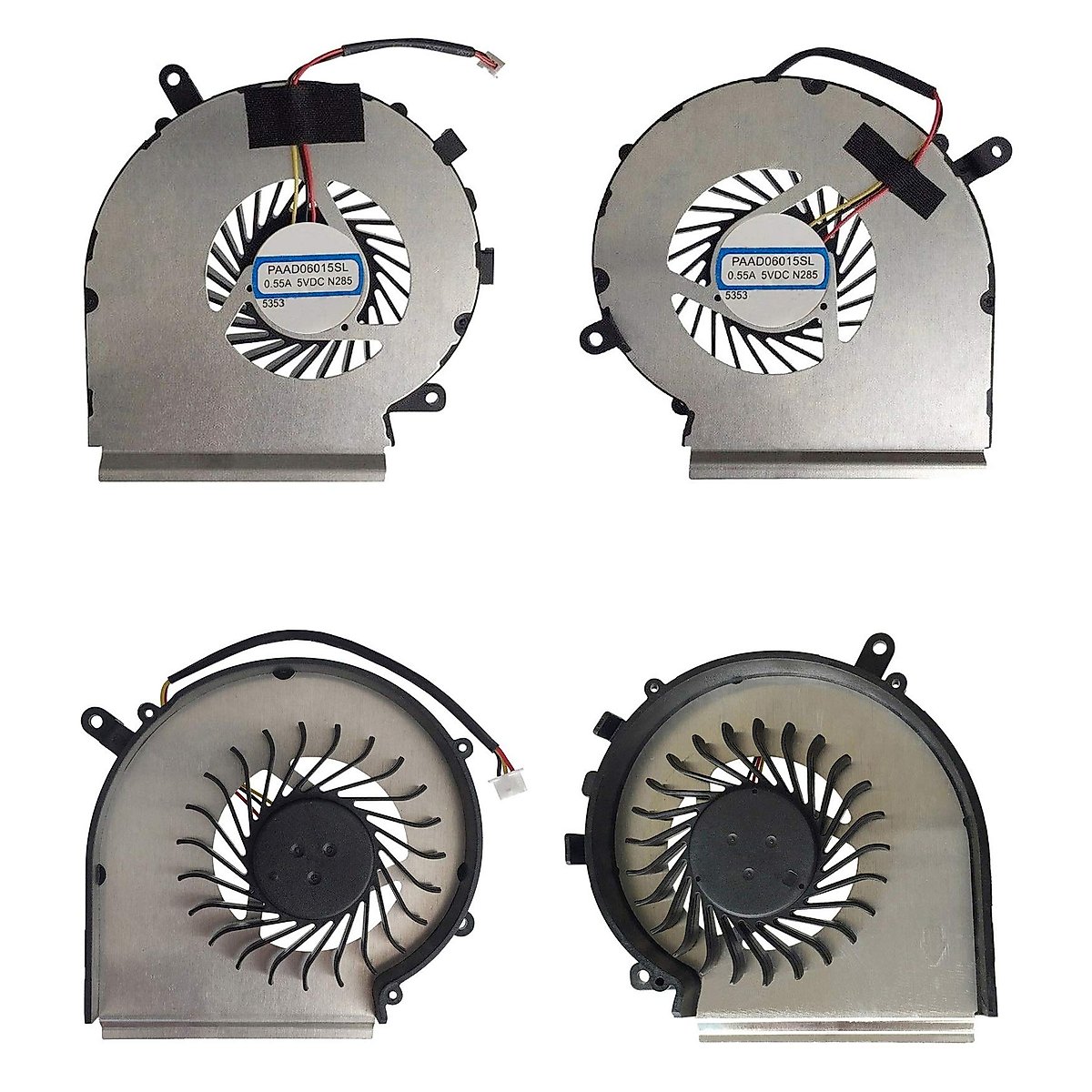 Todiys CPU + GPU Cooling Fan for MSI GE62 GL62 GE72 GL72 GP62 GP72 PE60 PE70 Series MS-16J1 MS-16J2 MS-16J3 MS-16J5 MS-1791 MS-1792 MS-1795 GE62 2QD-007XCN PAAD06015SL N303 PAAD06015SL N302 N285