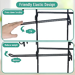 Grill Caddy for Camping Accessories, Picnic Condiment Caddy, BBQ Caddy Mesh Basket with 2 Paper Towel Holders & 6 Hanging Hooks, Kitchen Storage Organizer for Camping, Picnic, Buffet, Grill, Part