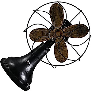 FOMIYES Retro Fan Decoration Desk Fan Mini Metal Fan Vintage Fan Figurines Antique Ornaments Metal Retro Collectible for Table Desktop Home Office Travel Decoration