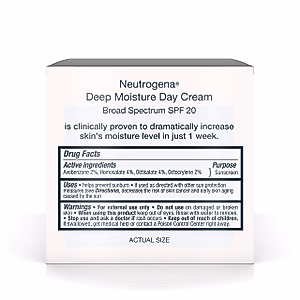 Neutrogena Deep Moisture Day Cream SPF 20, 2.25 Ounce