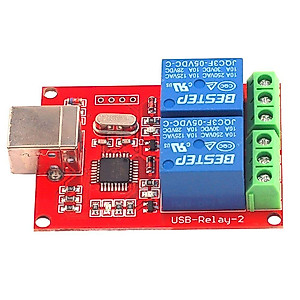 5V USB 2 Channel Relay Module Programmable Computer Control for Smart Home DC 5V