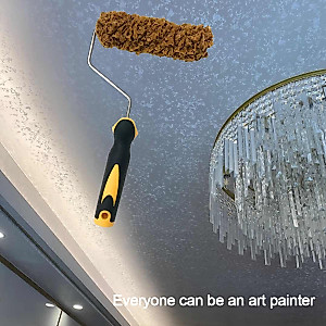 BANCOO Texture Paint Rollers, Texture Pattern Paint Roller Brush | Decorate for Wall Painting Tool | Texture Sponge Paint Roller | Decor Art Painting Roller for Home Wall