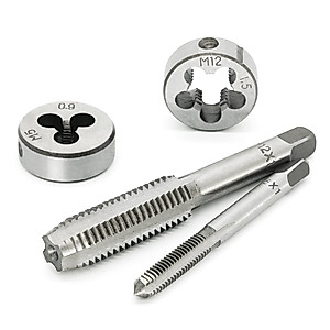 GMTOOLS 60PCS Tap and Die Set, Metric Standard Size M3 to M12, Threading Tool Set with Complete Accessories and Storage Case, Tap Die Kit for Threading and Rethreading Internal and External Threads
