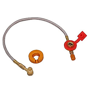 Fenteer Gas stoves Hose Value Adapter Party Supplies Accs Adjustable Dimethylmethane Refill Kit Head Valve Tank for Travel BBQ Garden Picnic Outdoor