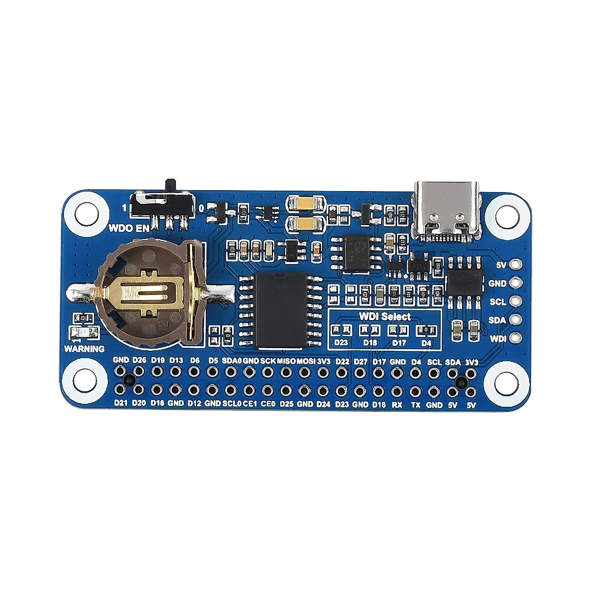 Waveshare RTC WatchDog HAT for Raspberry Pi Auto Reset High Precision RTC Real time clock Compatible with Jetson Nano