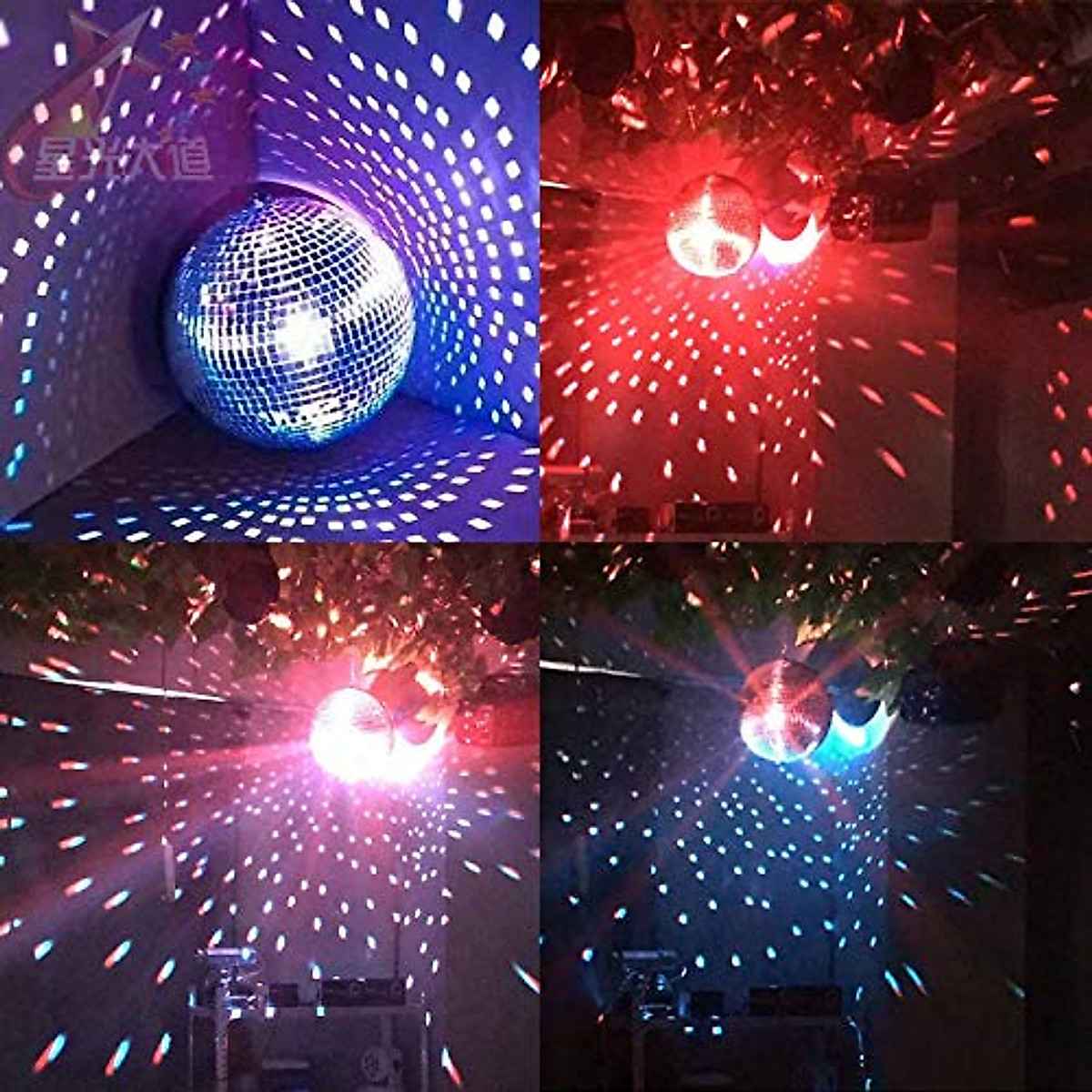 Alytimes Mirror Disco Ball - 8-Inch Cool and Fun Silver Hanging Party Disco Ball –Big Party Decorations, Party Design