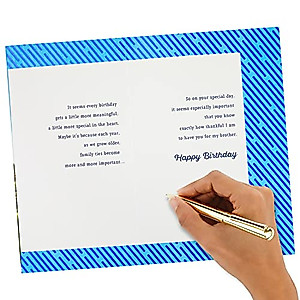 Hallmark Birthday Card for Brother (So Thankful)