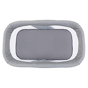 Baby Trend Quick-Fold 2-in-1 Rocking Bassinet, Shadow Stone Gray