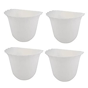 LELEBEAR 4pcs Hanging Trash Can, Hanging Trash Can for Kitchen Cabinet Door, Waste Bin for Kitchen (4Pcs White)