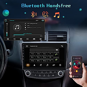 Android 11 Car Stereo for Honda Accord 7th 2003 2004 2005 2006 2007 Built-in Wireless Carplay Android Auto 10 Inch Touchscreen Radio with Backup Camera GPS WiFi HiFi Bluetooth Steering Wheel Control