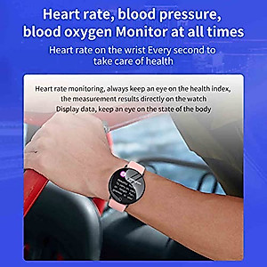 Byikun Smart Watch Answer/Make Calls, 119S Fashion Smart Sports Watches Slim Waterproof, Smartwatch That Can Call and Text, Android Smart Watch for iPhone Compatible, Heart Rate/Sleep Monitor Watch