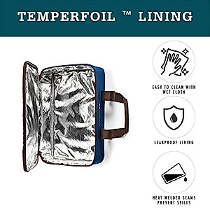 Rachael Ray Lasagna Lugger Insulated Casserole Carrier, Standard, Navy Plaid