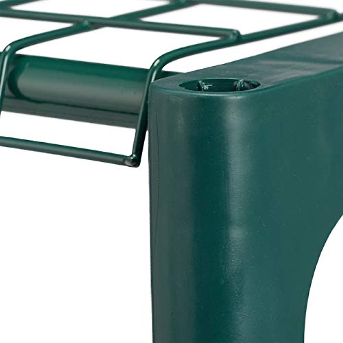 Relaxdays Plant Stand, 3 Tiers, Storage for Flower Pots, Indoor, Iron & Plastic, H x W x D 74.5 x 91 x 28.5, Green, Pack of 1