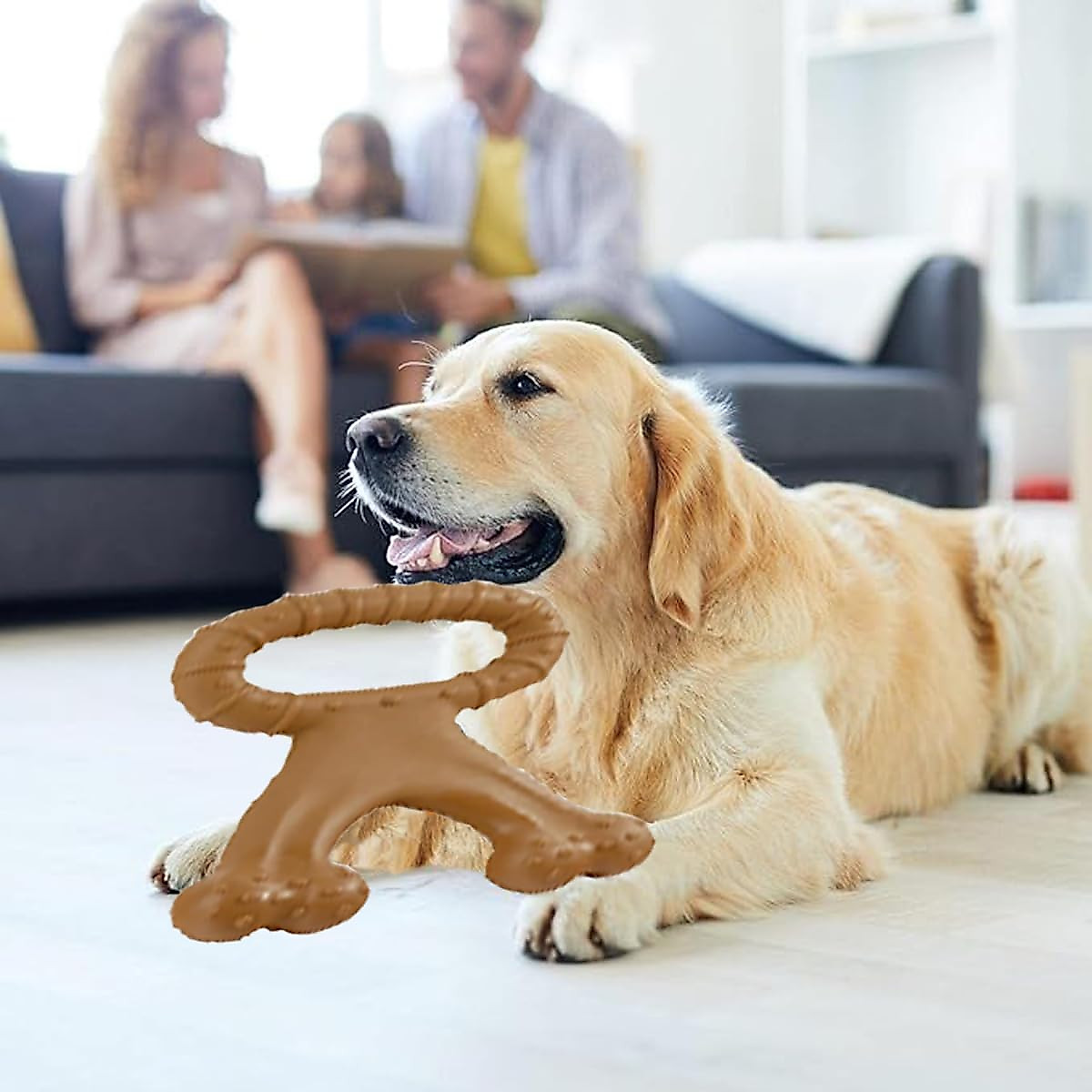 GGSTSL Dogs Toy Nylon Bone,Beef Flavor Dog Teething Chew Toys Bones,Indestructible Dog Chew Toys for Aggressive Chewers, Durable Dog Teething Chew pet Toys for Large,Middle,Small Dogs