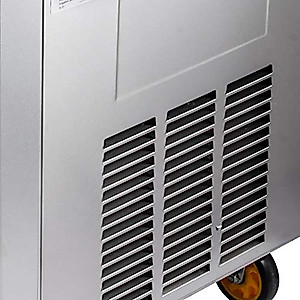 Happybuy Ice Cream Machine Maker 1800W Ice Cream Machine Commercial Flat Plate Electric Ice Cream Machine 19.7'' Squre Pan Ice Cream Roller Maker (Squre Pan)